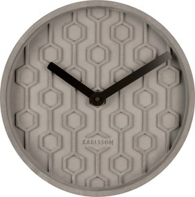 Nástěnné hodiny Honeycomb tmavě šedé