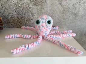 Háčkovaná hračka - Chobotnice Ema
