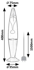 Rabalux 76106 - LED Lávová lampa LOLLIPOP LED/25W/230V