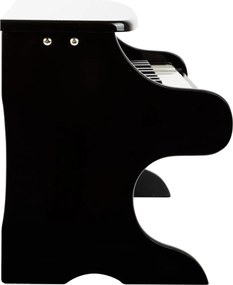 Dřevěný klavír PIANO černý