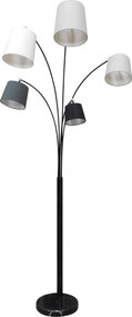 XXXLutz STOJACÍ OBLOUKOVÉ SVÍTIDLO, 114/213/38 cm P & B - Online Only svítidla - 001769024401