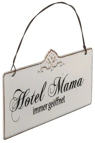 Plechová nástěnná cedule Mama Hotel