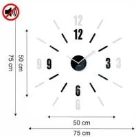 Flexistyle z54da - nalepovací hodiny s průměrem 50-75 cm