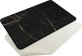 MSV OWEN černá / Koupelnová předložka / křemelina / 39 x 60 cm