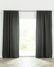 Hotový závěs BASIC s řasící páskou 140x280cm antracitový