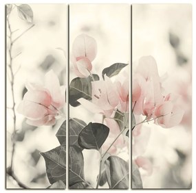 Obraz na plátně - Papírové květiny - čtverec 357FB (75x75 cm)
