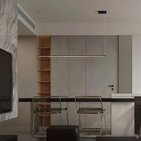 Toolight Toolight, LED závěsné osvětlení 120cm, 15W, 3000K, LHJ031-CP, černá matná, OSW-50014