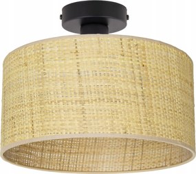Lampa Stropní Svítidlo 1PL Stropní Stínidlo Boho Ratan 30 CM Ratanová E27 Polsko Led