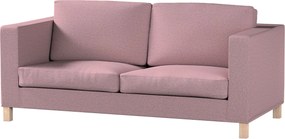 Potah na pohovku IKEA  Karlanda rozkládací, krátký barva růžová látka pletený vzor
