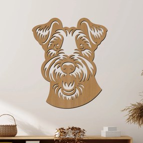 dřevo života Dřevěná dekorace psa Welsh Terrier Zvolte rozměr (cm): 33x40, Zvolte barvu dekoru: Buk