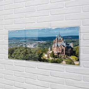 akrylový obraz Německo Panorama městského hradu 120x60 cm