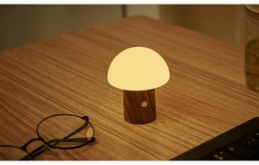 Bílá/v tmavě přírodní barvě LED stolní lampa (výška 7 cm) Alice Mushroom – Gingko