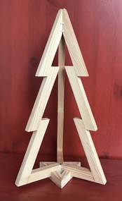 Dřevěvý vánoční stromeček ALMA 3D