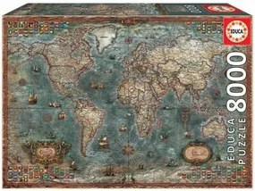 EDUCA Historická mapa světa / 8000 dílků / od 14 let