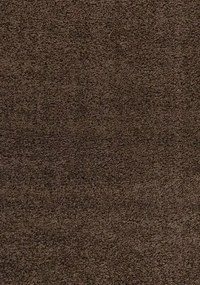Kusový koberec Dream Shaggy 4000 brown (Varianta: Kulatý 80 cm průměr)