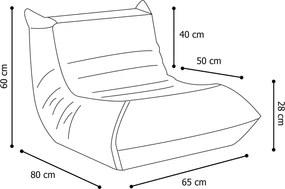 Dětské ergonomické křeslo MOONI – béžová Lamell, prémiový manšestr