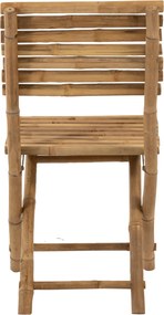 Přírodní bambusová skládací židle Bamboo Pliable - 54*45*85cm