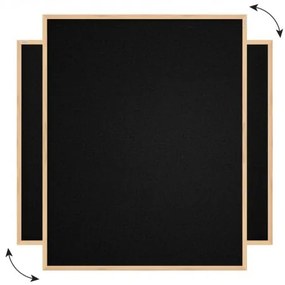 Černá korková nástěnka 60 x 40 ALLboards NATURAL TKBLACK64D