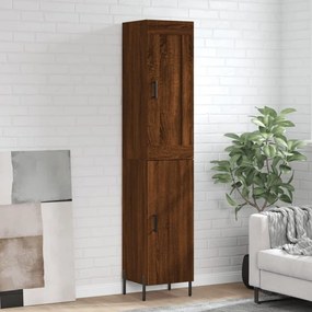 vidaXL Skříň highboard 34,5 x 34 x 180 cm kompozitní dřevo [3200139] Barva: hnědý dub