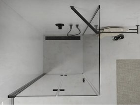 Mexen Lima sprchový kout 80x80 cm, průhledná, černá, 856-080-080-70-00