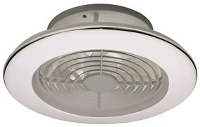 Mantra Alisio Mini, stropní svítidlo s ventilátorem a dálkovým ovladačem, LED 70W 2700K-5000K, stříbrná, průměr 52,5cm