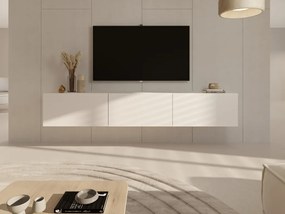 Benlemi Designová závěsná skříňka pod televizi DALLAS bílá