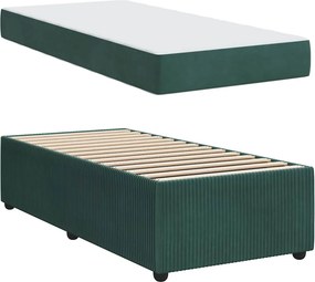 Rám postele Tmavě zelená 80 x 200 cm textil 3398324