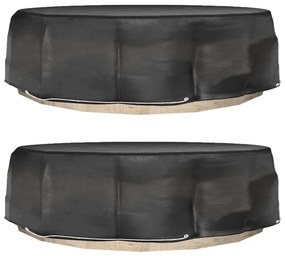 Plachty na zahradní nábytek 2 ks 8 oček Ø 188 x 50 cm kulaté 3155384