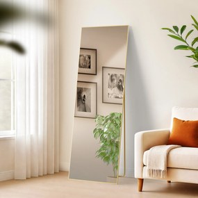 Zrcadlo Benicia 150x50 cm – zlatá lesklá
