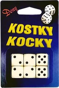 Rappa Hrací kostky v krabičce / Hrací kostky / 6 ks / béžová