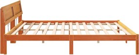 Rám postele Voskově hnědá 200 x 200 cm Masivní borové dřevo 3385747