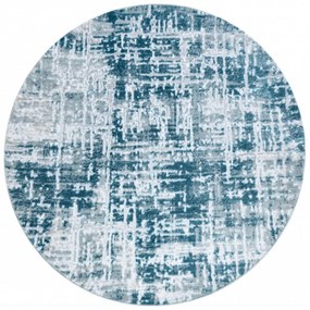 Kusový koberec Ava modrý kruh 100cm