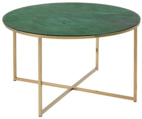 Konferenční stolek MELLISA 2 | zelený mramor