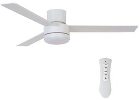 BAYSIDE 213036 - LED Stropní ventilátor LAGOON GX53/17W/230V bílá + DO