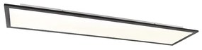 Moderní stropní svítidlo černé vč. LED 120 cm - Liv