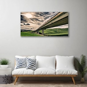 Obraz na plátně Dálnice Most Údolí 100x50 cm