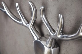 Dekorace Antlers, 90 cm, stříbrná