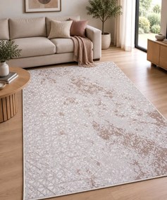 Koberec BUTIK 336 krémový / hnědý