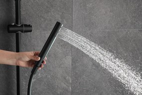 Gamma Roy, sprchová souprava s termostatickou baterií, černá matná, GMA-BRYPZNT-BK