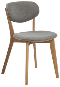 Krzesło w stylu retro do jadalni Szary SEPTO