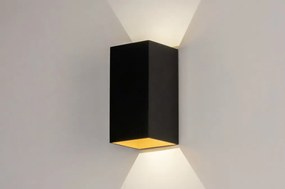 Venkovní nástěnné LED svítidlo Cortenno Black and Gold