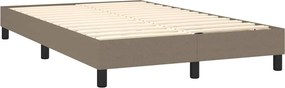 Box spring postel s matrací a LED taupe 120 x 200 cm textil 3133225
