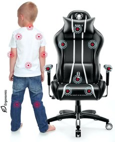 Dětská herní židle Diablo X-One 2.0 Kids Size: černo-bílý Diablochairs