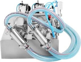 100-1000ml Pneumatický stroj na plnění tekutin Dvě trysky Plnička lahví pro tekutou
