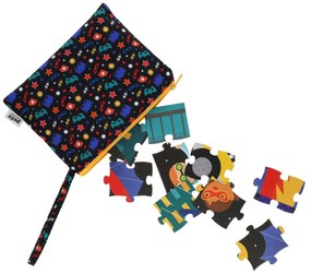 Petit Collage Oboustranné puzzle Superhrdinové
