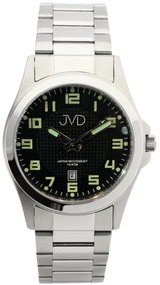 Vodotěsné náramkové pánské hodinky JVD steel J1041.17 - 10ATM s luminiscenčním číselníkem