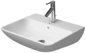 Duravit ME by Starck - Umyvadlo 550x440 mm, s přepadem, s otvorem pro baterii, matná bílá 2335553200