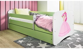 Dětská postel Babydreams princezna zelená