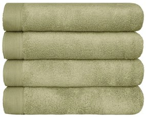 SCANquilt modalový ručník MODAL SOFT světle olivová ručník 50 x 100 cm