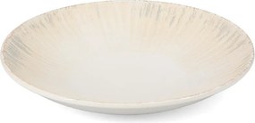 Světle šedý hluboký porcelánový talíř ø 25,5 cm Nuance – BonBistro
